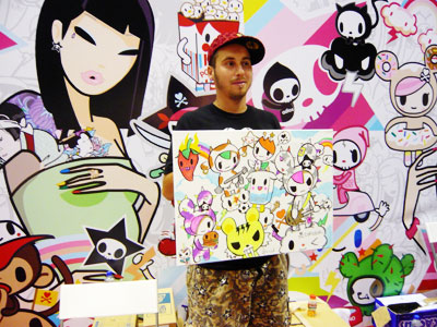 Simone Legno live art demo at Singapore Toy and Comic Convention - Caty ...